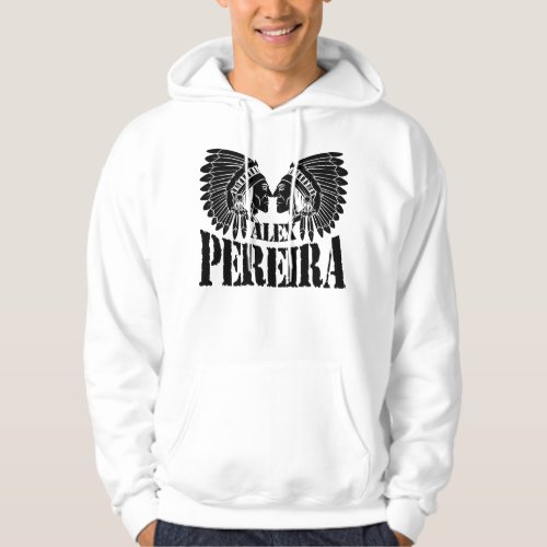 Alex Pereira Poatan White Hoodie MMA Merch