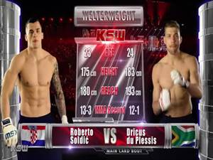 Roberto Soldic vs Dricus Du Plessis II Fight Result Videos KSW 45