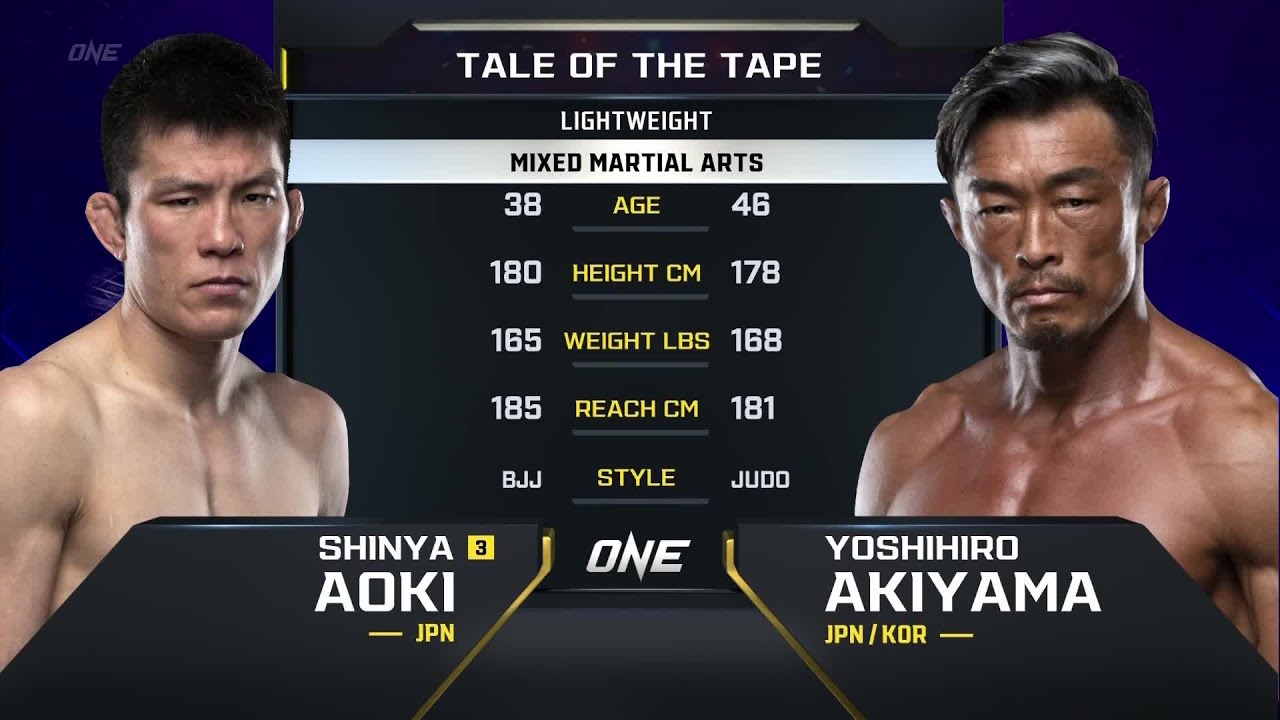 Shinya Aoki vs. Yoshihiro Akiyama | ONE Championship Full Fight MMA...